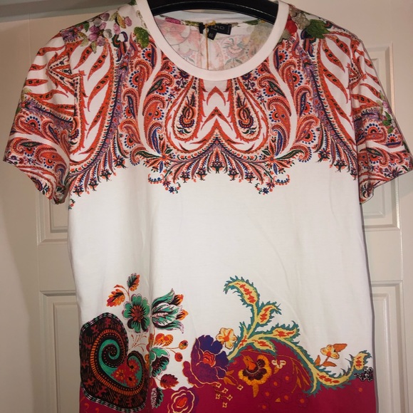 Tops | Etro T Shirt 46 37 | Poshmark